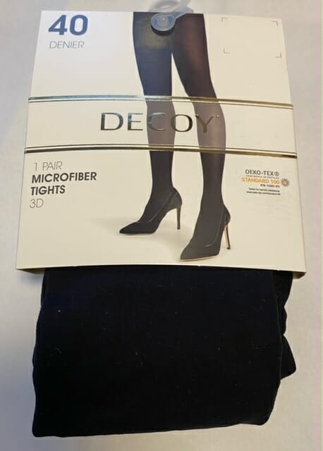 Decoy Microfiber Strømpebuks - 40 Denier Sort - Butik Friis